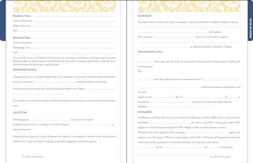 My Family Estate Legal Document Kit (includes Last Will and Testament, Health Care Proxy, and Legal Power of Attorney)