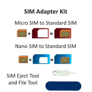 Dreamscreens USB SIM Card Reader Multi-Media SD TF MMC with Micro and Nano SIM Adapters and SIM Editing and Text Recovery Software