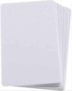 [20 piece] credit card size uhf rfid pvc card gs1 class 1 gen 2 and iso/iec 18000-6c with ucode 8 chip, long range (up to 10m), 128-bit epc, 48-bit unique tid.