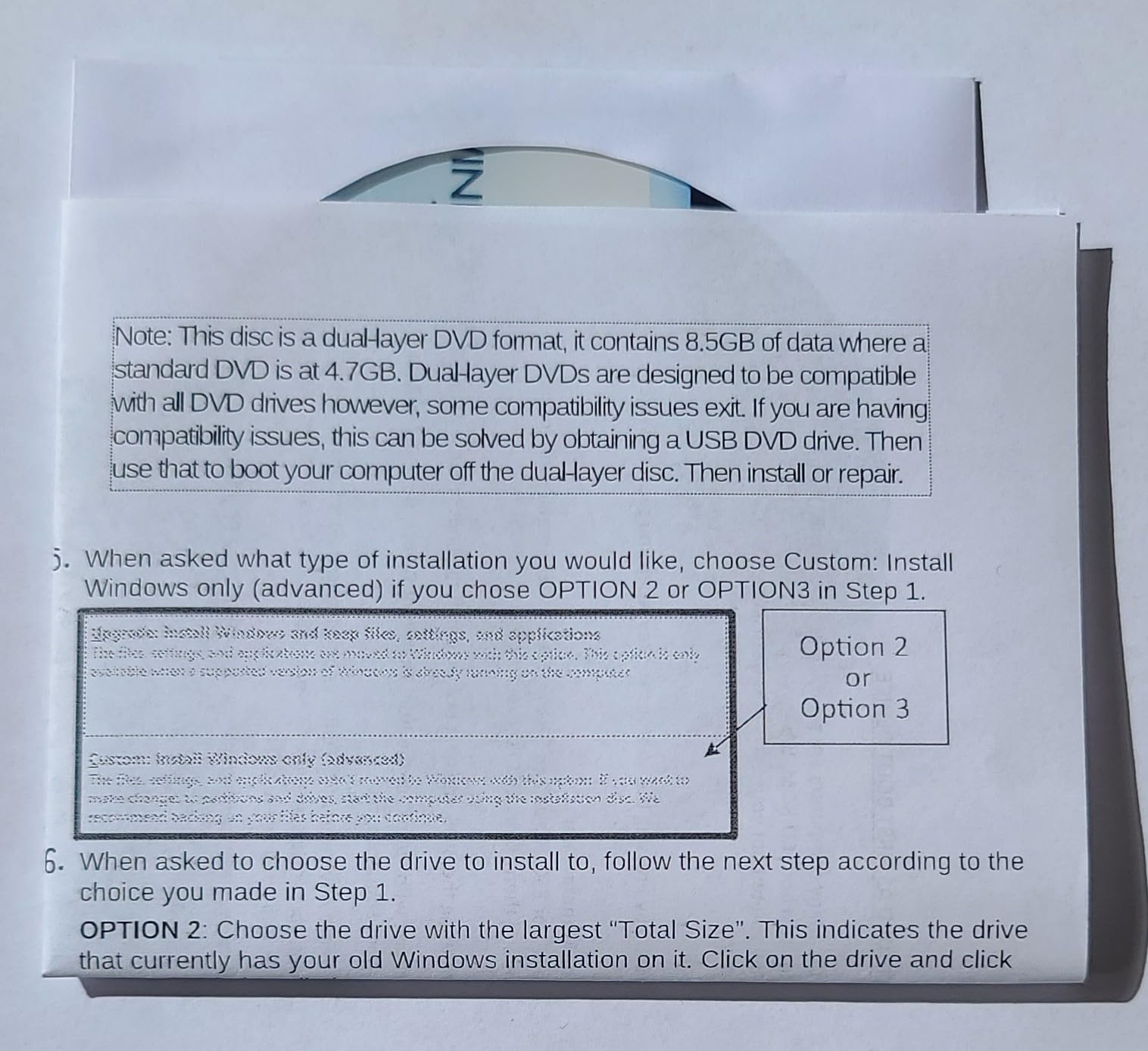 Recovery, Repair & Re-install disc compatible with MS Win 11 64 bit (PC)