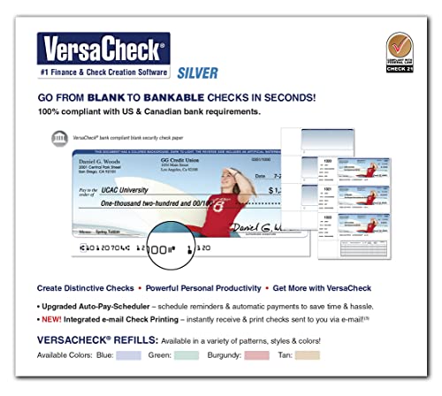 VersaCheck X1 Silver 2024 - Personal Finance and Check Creation Software