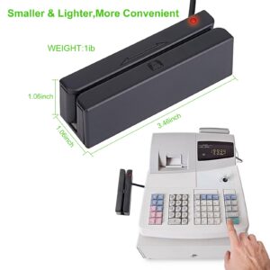 USB Magnetic Stripe Card Reader 3-Track POS Credit Card Reader Swiper Magstripe Swipe Card Reader