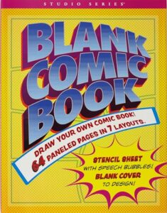 blank comic book (with bonus stencil and blank cover!)