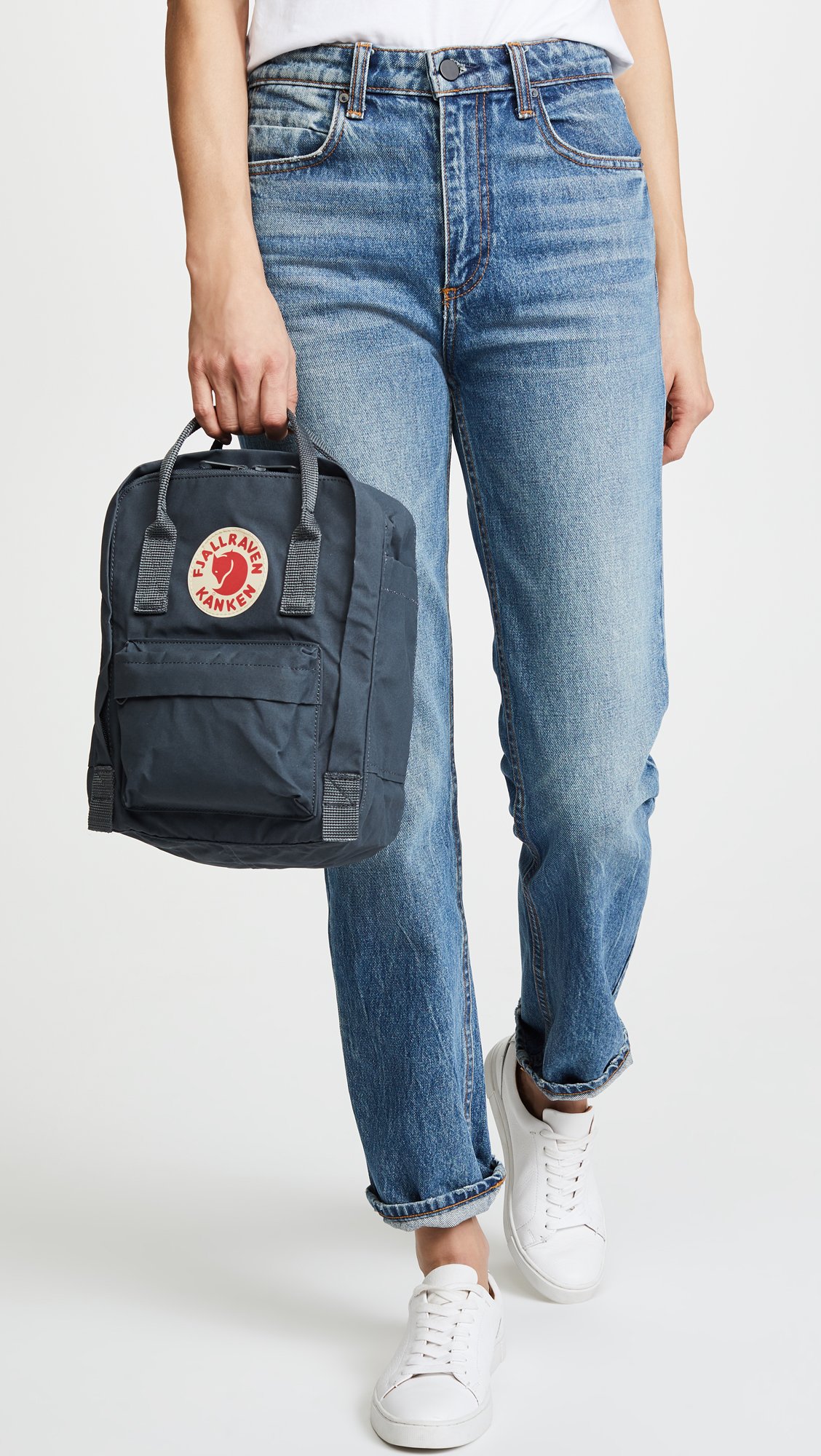 Fjallraven Women's Kanken Mini Backpack, Graphite, Blue, One Size