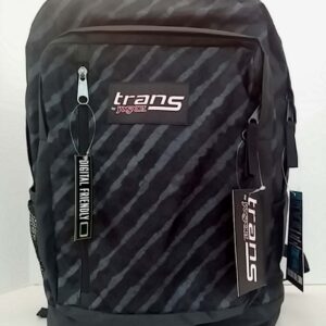 Jansport Trans Megahertz II Backpack - Grey with Stripes