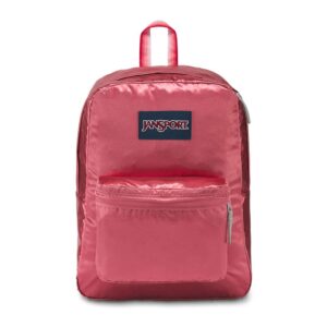 jansport high stakes backpack - slate rose pink satin