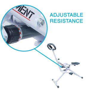 EFITMENT Rower-Ride Squat Machines for Home Exercise Trainer Total Body Abs and Glutes Butt Assist Db Method Upright Workout Rowing Machine - SA022