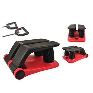 intbuying twist stepper with resistance bands, home mini air stair stepper fitness exercise machine for men & women