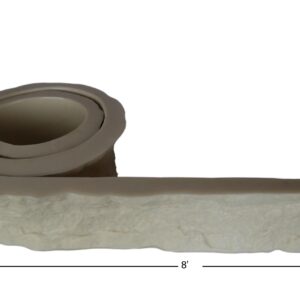 Stone Master Molds Chiseled Edge Concrete Countertop Edge Form Liner 8'x6"x2"