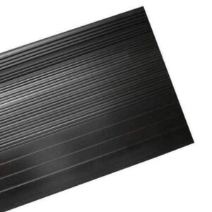 master stop 5136019 stair tread sq nose 48 in black. black, general, molded vinyl ribbed design stair tread.