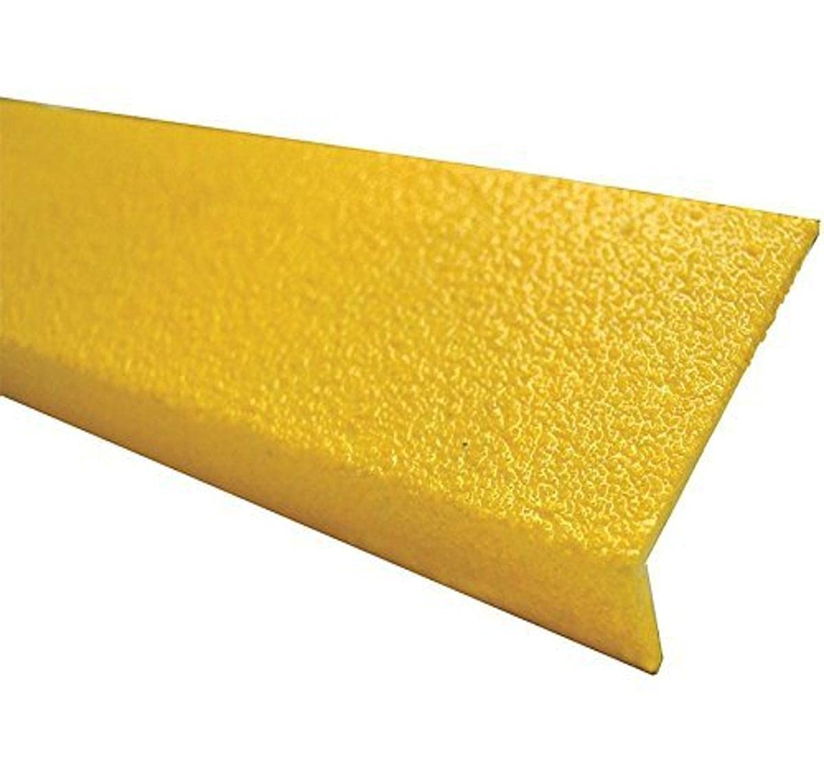 MASTER STOP 9N12003X003608H Fiber Glass Stair/Step Nosing, Yellow, 3" Depth, 1" Nose, 36" Length, Heavy-Duty Mineral Abrasive Anti-Slip Surface