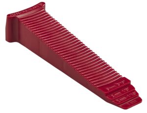 t-lock - 100 red wedges perfect level master - professional anti lippage tile leveling system - (white t-lock clips spacers not included and sold separately) by tile master