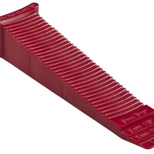 T-Lock - 100 red wedges PERFECT LEVEL MASTER - Professional Anti lippage Tile leveling system - (white T-Lock clips spacers not included and sold separately) by Tile Master