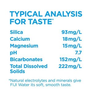 FIJI Natural Artesian Bottled Water 1 Liter / 33.8 Fl Ounce (Pack of 12)