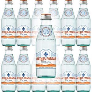 acqua panna toscana spring water, 8.8oz glass bottle (pack of 12, total of 105.6 oz)