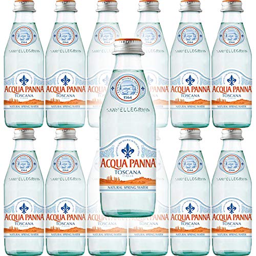 Acqua Panna Toscana Spring Water, 8.8oz Glass Bottle (Pack of 12, Total of 105.6 Oz)