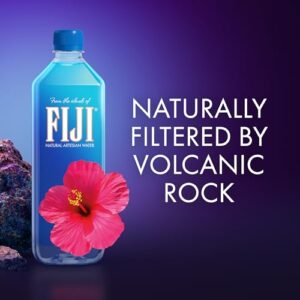 FIJI Natural Artesian Bottled Water 1 Liter / 33.8 Fl Ounce (Pack of 6)