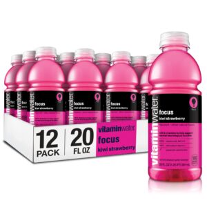 vitaminwater focus electrolyte enhanced water w/vitamins, kiwi-strawberry drinks, 20 fl oz, 12 pack