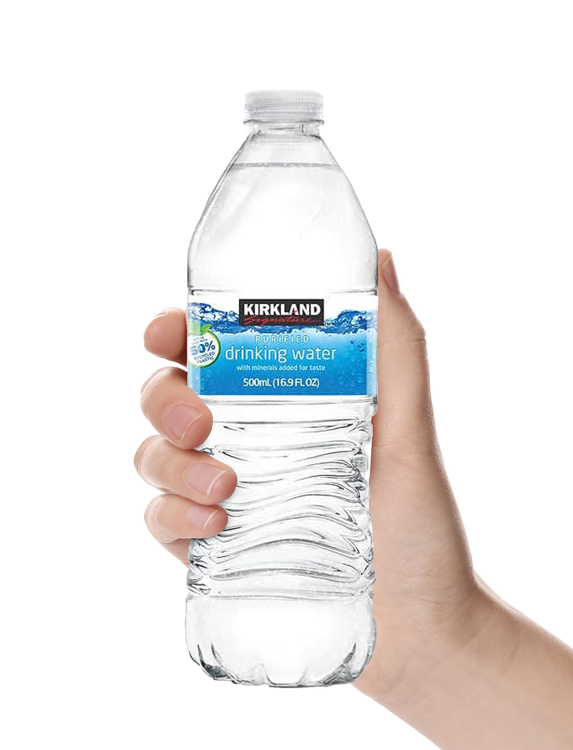 Blue Ribbon Kirkland Signature Purified Drinking Water 16.9 Fl Oz (Pack of 40, Total of 676 Fl Oz)