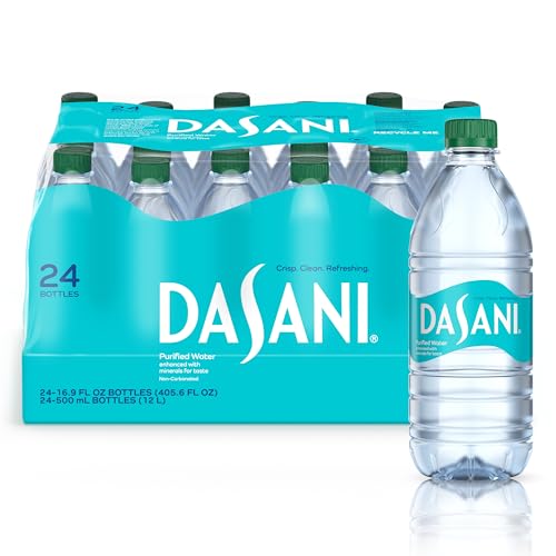 DASANI Purified Water Enhanced with Minerals, 16.9 Fl Oz (Pack of 24)