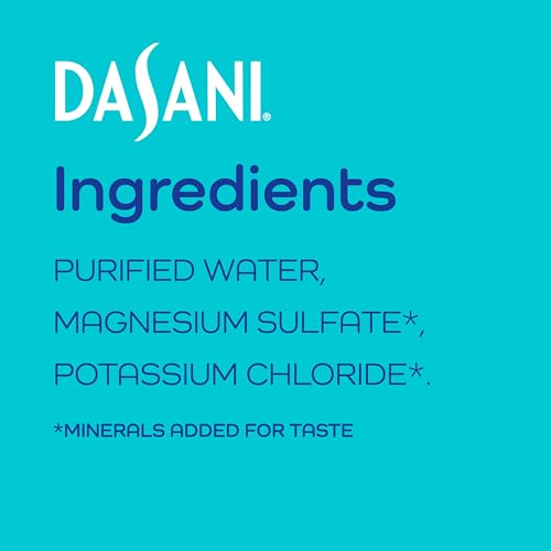 DASANI Purified Water Enhanced with Minerals, 16.9 Fl Oz (Pack of 24)