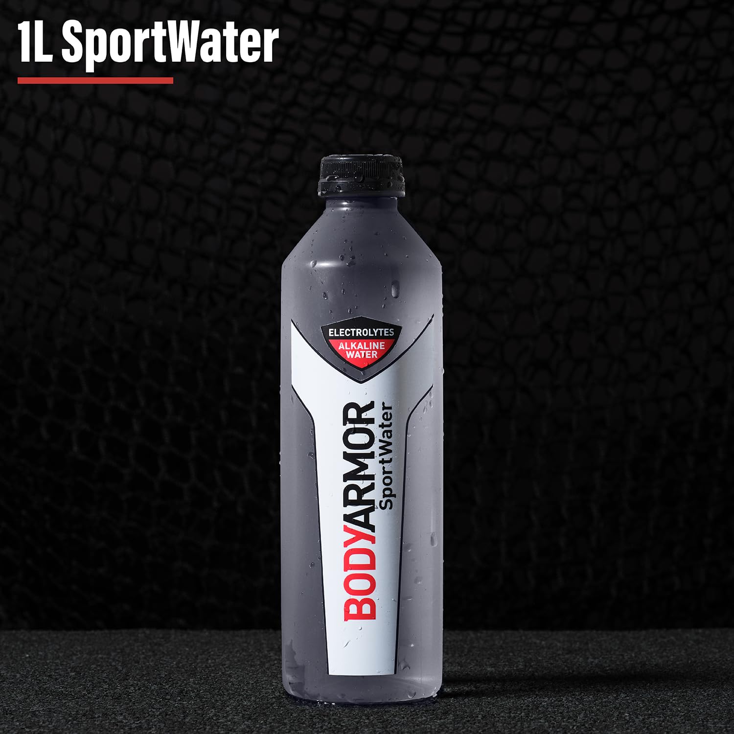 BODYARMOR SportWater Alkaline Water, Superior Hydration, High Alkaline Water pH 9+, Electrolytes, Perfect for your Active Lifestyle, 1 Liter (Pack of 6)