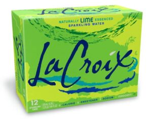 lacroix sparkling water, lime, 12 fl oz (pack of 12)