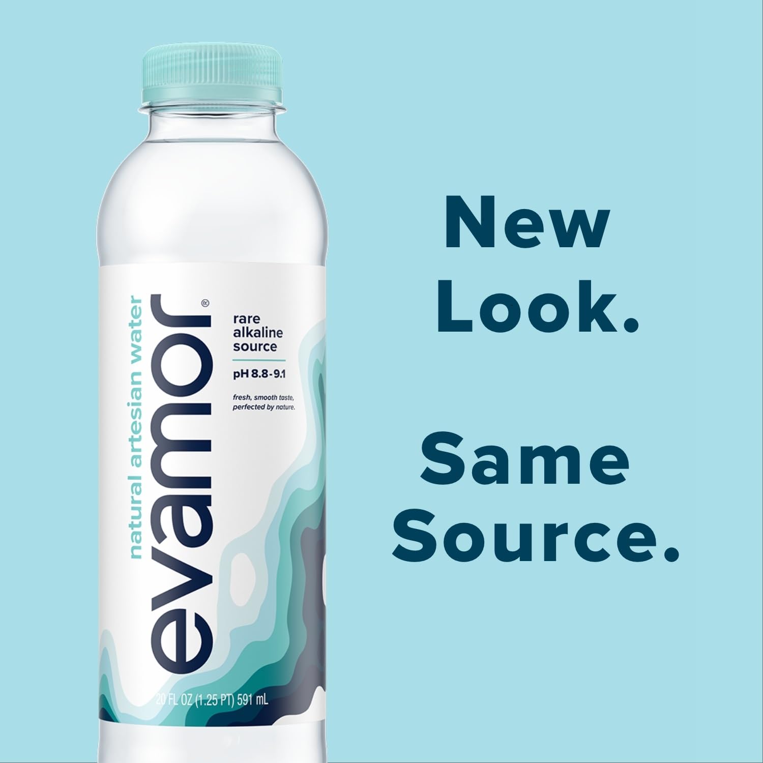 evamor Artesian Bottled Water - Single Source, Naturally Alkaline and Full of Electrolytes Refreshing and Smooth Tasting Water for Hydration and Health, 20 Fl. Oz. Bottles (Pack of 12)