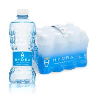 hydra greek island spring water - naturally alkaline bottled water, 8.0ph level, bpa-free, case of 12 x 16.9-ounce bottles