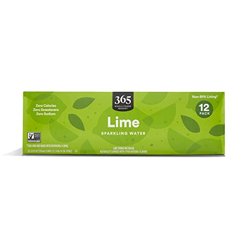 365 by Whole Foods Market, Lime Sparkling Water, 12 Fl Oz