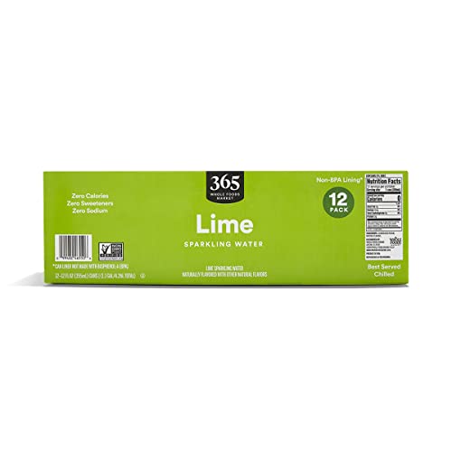 365 by Whole Foods Market, Lime Sparkling Water, 12 Fl Oz