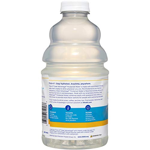 Thick-It AquaCareH2O Beverages Thickened Water - Honey Consistency, 46 oz Bottle