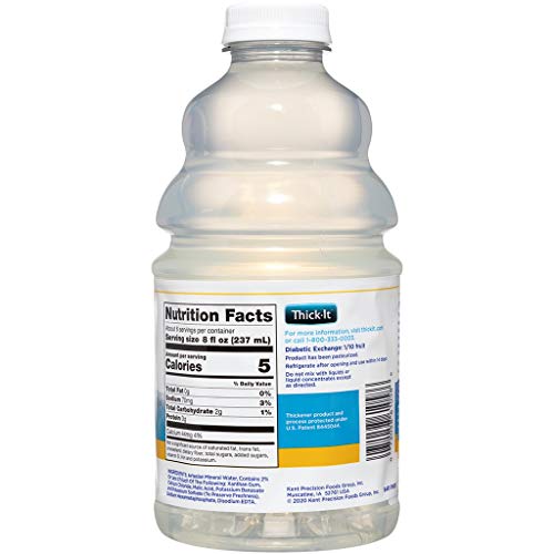 Thick-It AquaCareH2O Beverages Thickened Water - Honey Consistency, 46 oz Bottle