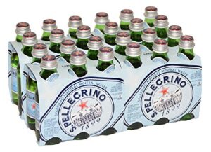 s.pellegrino - sparkling natural mineral water - case of 24 glass bottle of 250 ml/8.4 oz./ea