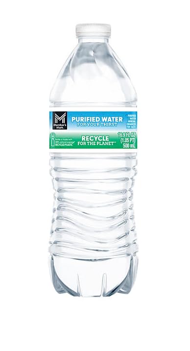 Member's Mark Purified Bottled Water (Pack of 45) 16.9 Fl Oz, 760.5 Fluid Ounce