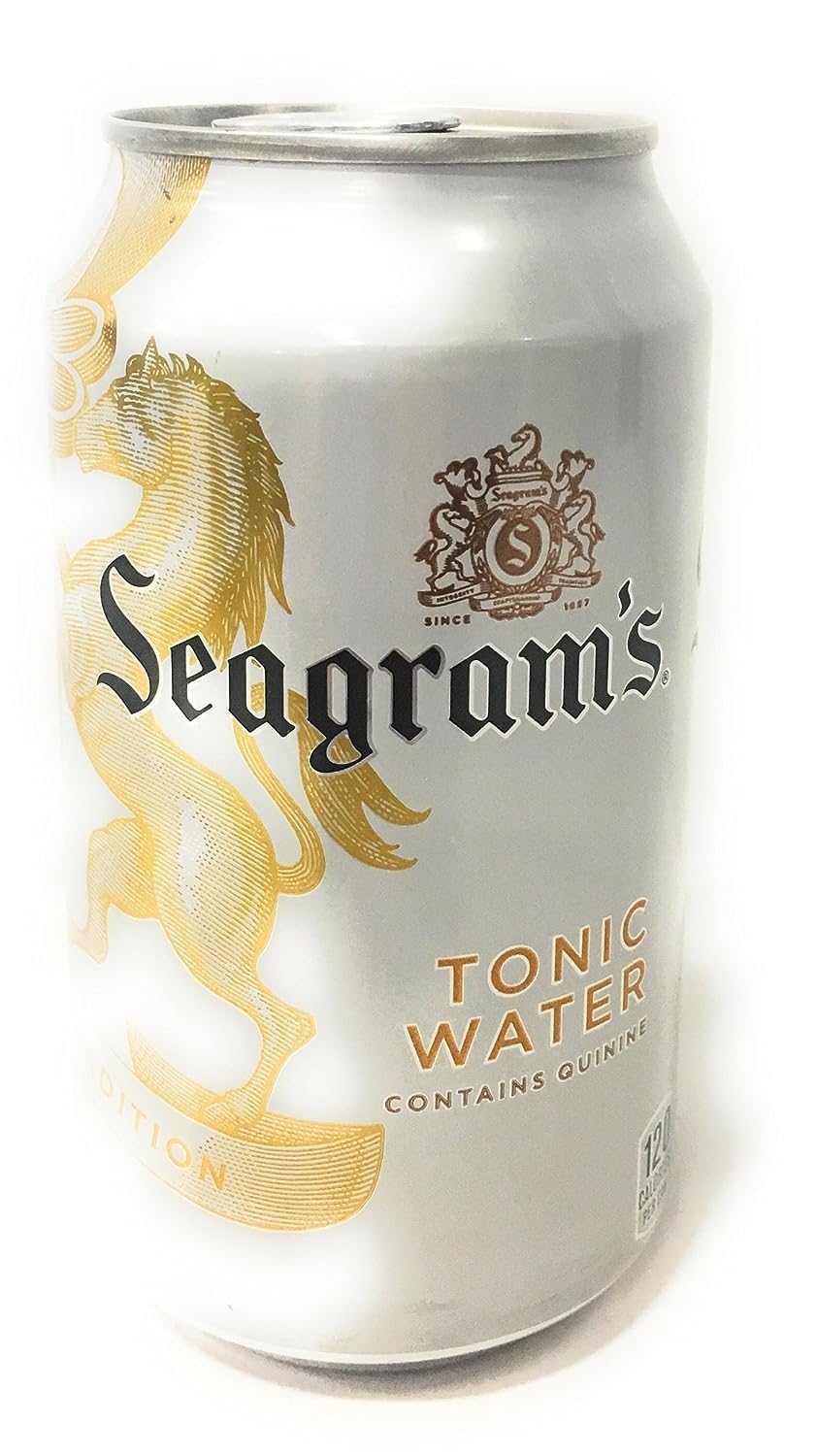 Seagram's Tonic Water, Contains Quinine, 12 oz Can (Pack of 18, Total of 216 Oz)