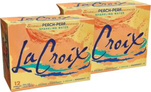 lacroix 2091139 peach-pear sparkling water 12 oz. 24/carton (nav40102)