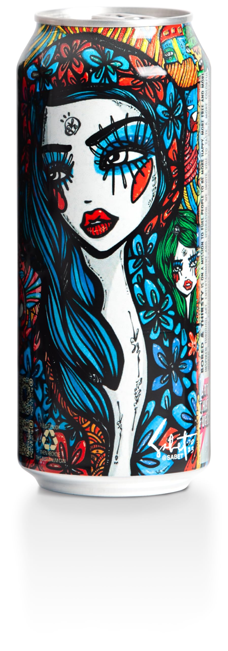 Bored & Thirsty Ionized Alkaline Water with Electrolytes & Trace Minerals for a Smooth Taste. Limited Edition Art Collabs 100% Recyclable 16 Fl Oz Aluminum Cans (4 Pack). Stop Single Use Plastic!