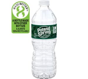 poland spring 100% natural spring water, 16.9oz bottle (pack of 8) total of 135.2 fl oz