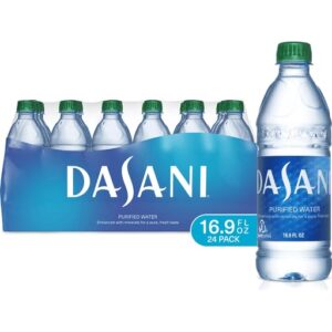 dasani purified water bottles (16.9 fl oz 12 bottles)