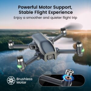 Holy Stone HS710 Drones with Camera for Adults 4K, GPS FPV Foldable 5G Quadcopter for Beginners with Optical Flow Positioning, Auto Return Home, Follow Me, Brushless Motor, Easy to Fly