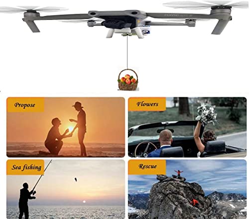 TORTOISE Payload Delivery Airdrop Transport Device Fishing Bait Line Throwing Drone Toy/Search &Rescue For Dji Mavic Air 2/2s Quadrotor Drone Drop Release Accessories