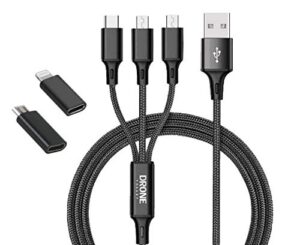 triple charging cable kit for the dji mavic mini - drone valley gear