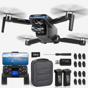 hhd drones with camera for adults 4k: 3-axis gimbal stability, advanced gps/glonass dual mode, intelligent follow, gesture control, two batteries for 50+ minutes flight time