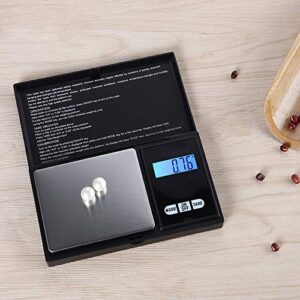 PONECA Digital Pocket Scale Jewelry Gold Diamond Weighting Scale Gram Weight Electric Scales 200g by 0.01g Food Scale Kitchen Scale Min LCD Light