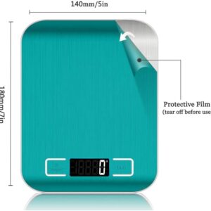 Introducing The SILSILA Digital Kitchen Scale! Precisely Measure Weight in Grams, Ounces, and pounds. with a max Capacity of 22lb and Graduation of 1g/0.05oz, It's Perfect for Cooking.