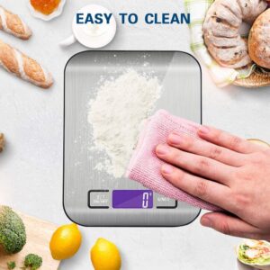 Introducing The SILSILA Digital Kitchen Scale! Precisely Measure Weight in Grams, Ounces, and pounds. with a max Capacity of 22lb and Graduation of 1g/0.05oz, It's Perfect for Cooking.