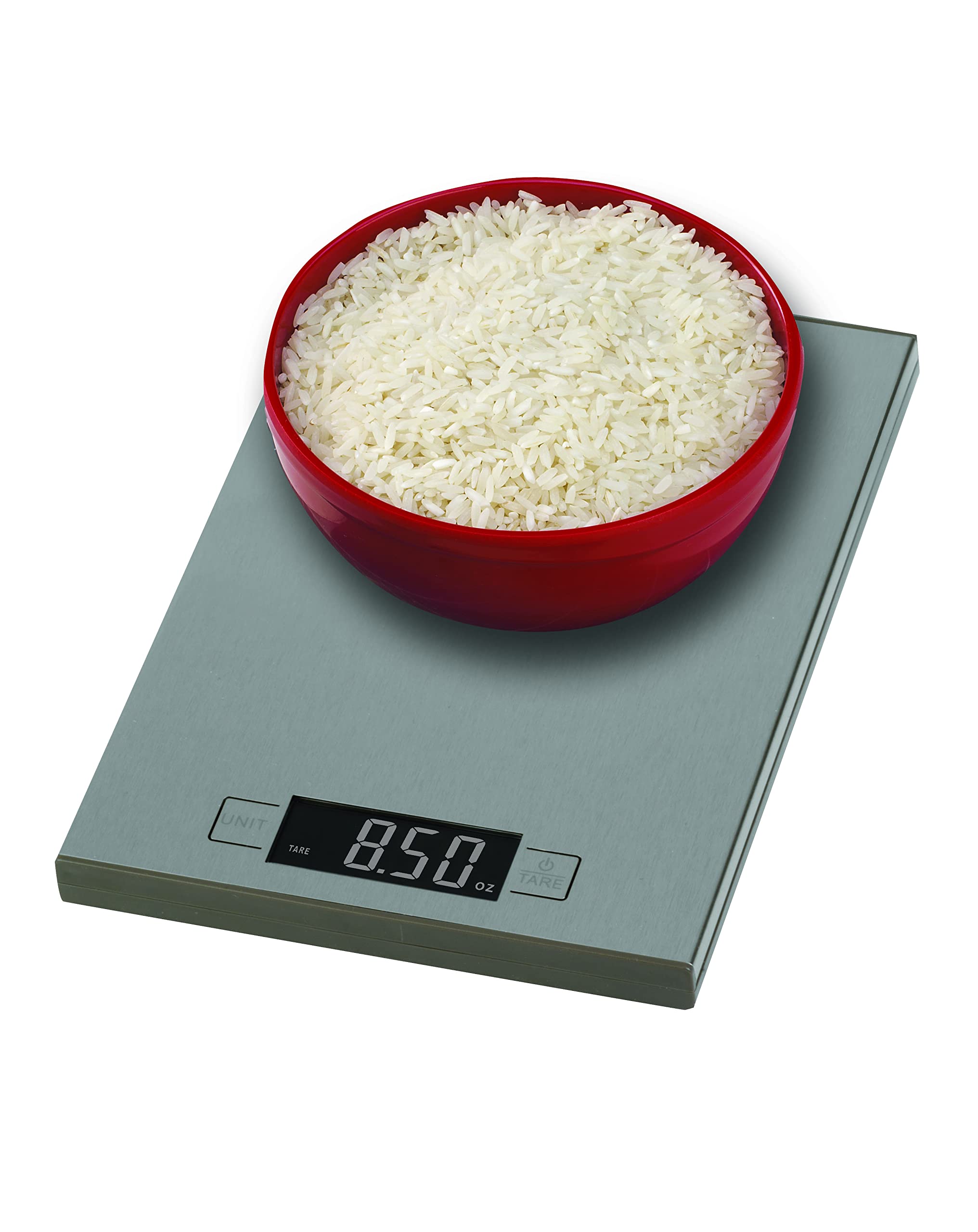 SmartHeart Stainless Steel Digital Food Scale | Precision Measurements | Unit conversions: g, ml, oz, lbs | Weight Capacity: 11 lbs/5000 g | Easy Food Prep