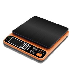 scale jazz food kitchen scale for cooking baking meal prep digital kitchen scale grams milliliters 1.1lbs/500g 0.01g/ 0.00035ozprecisegraduation backlit display battery included