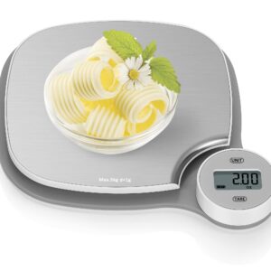 Ozeri Battery-Free Kitchen Scale, Kinetic Charging Technology, Stainless Steel